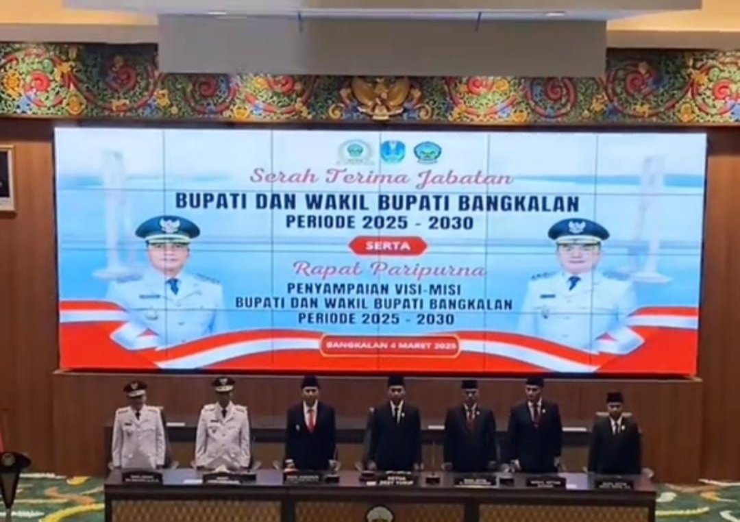 Rapat Paripurna DPRD, Sertijab Bupati Dan Wakil Bupati Bangkalan Periode 2025 ,- 2030 - Harian News